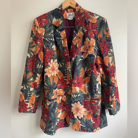 Rafaella | Jackets & Coats | Vintage Rafaella Womens Boyfriend Floral ...